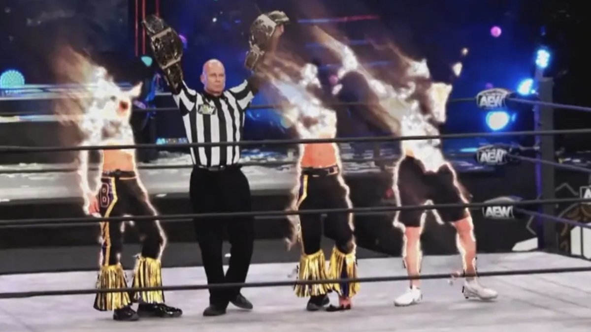 Kenny Omega & The Young Bucks Return To AEW TV (Sort Of...) Kenny Omega & The Young Bucks Return To AEW TV (Sort Of...)